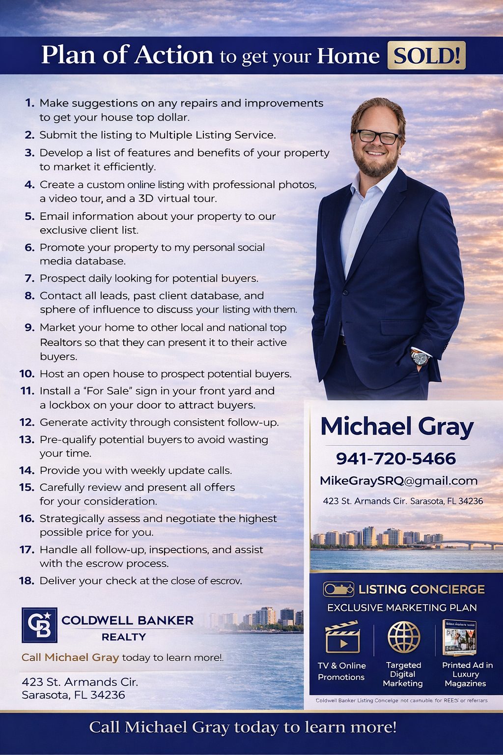 Plan of Action to get your home SOLD! - Michael Gray Sarasota Homes For ...